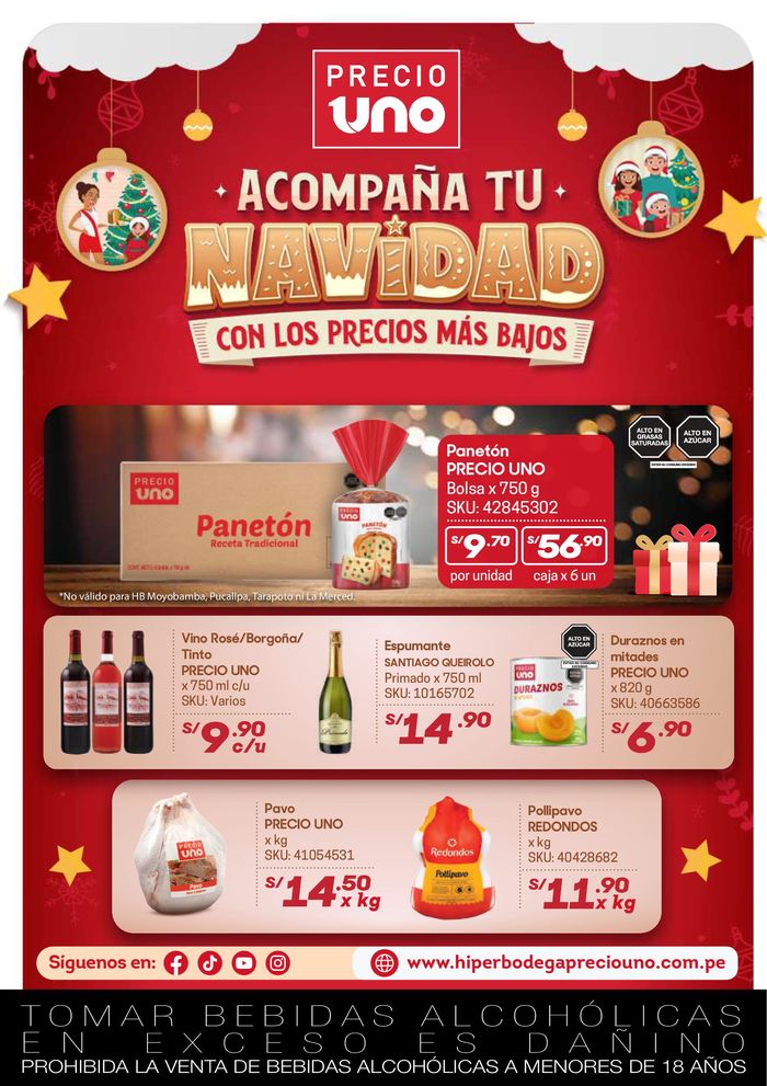 Hiperbodega Precio Uno en Lima | Catálogos y Ofertas Navidad | Tiendeo