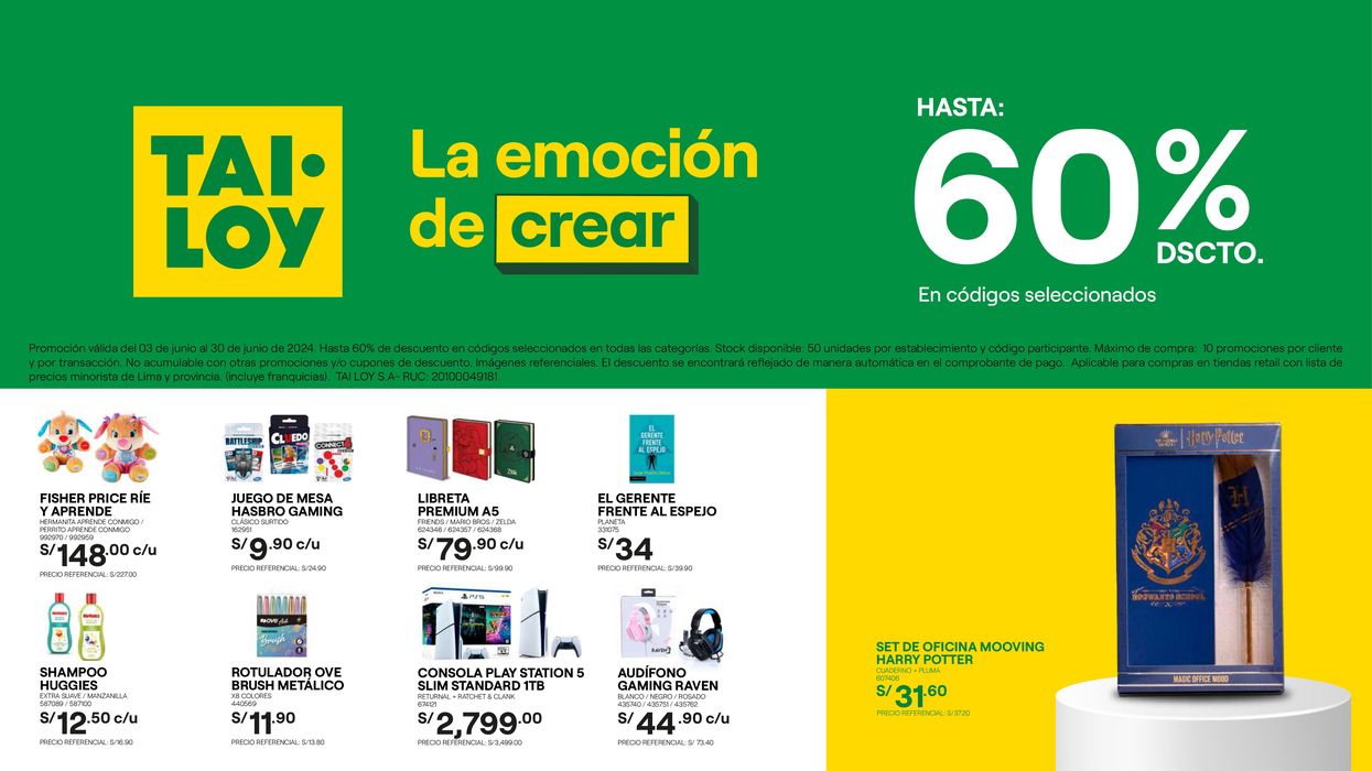 Tai Loy | Catálogos y Ofertas Junio 2024 | Tiendeo